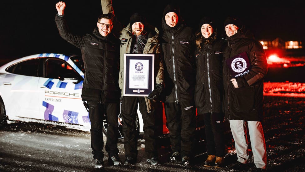 A Porsche Taycan GTS has set a new Guinness World Record for drifting ...