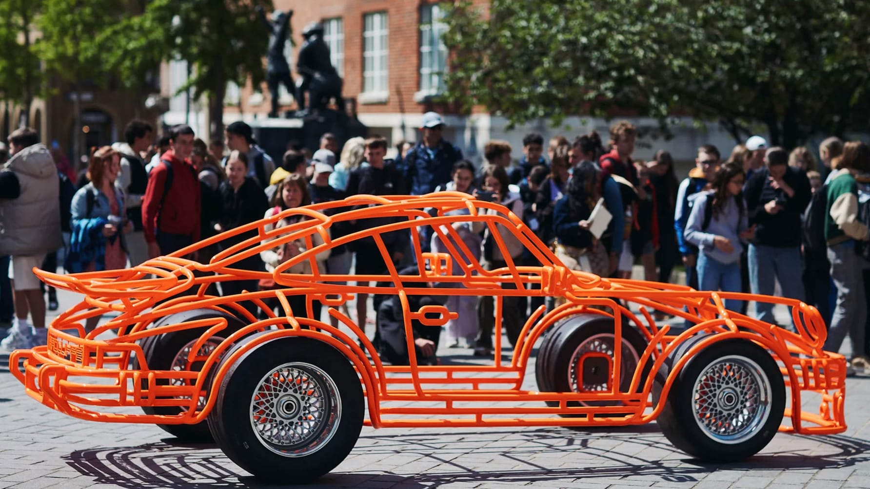 This funky lifesize sculpture of a Porsche 934 just sold for over £200k ...