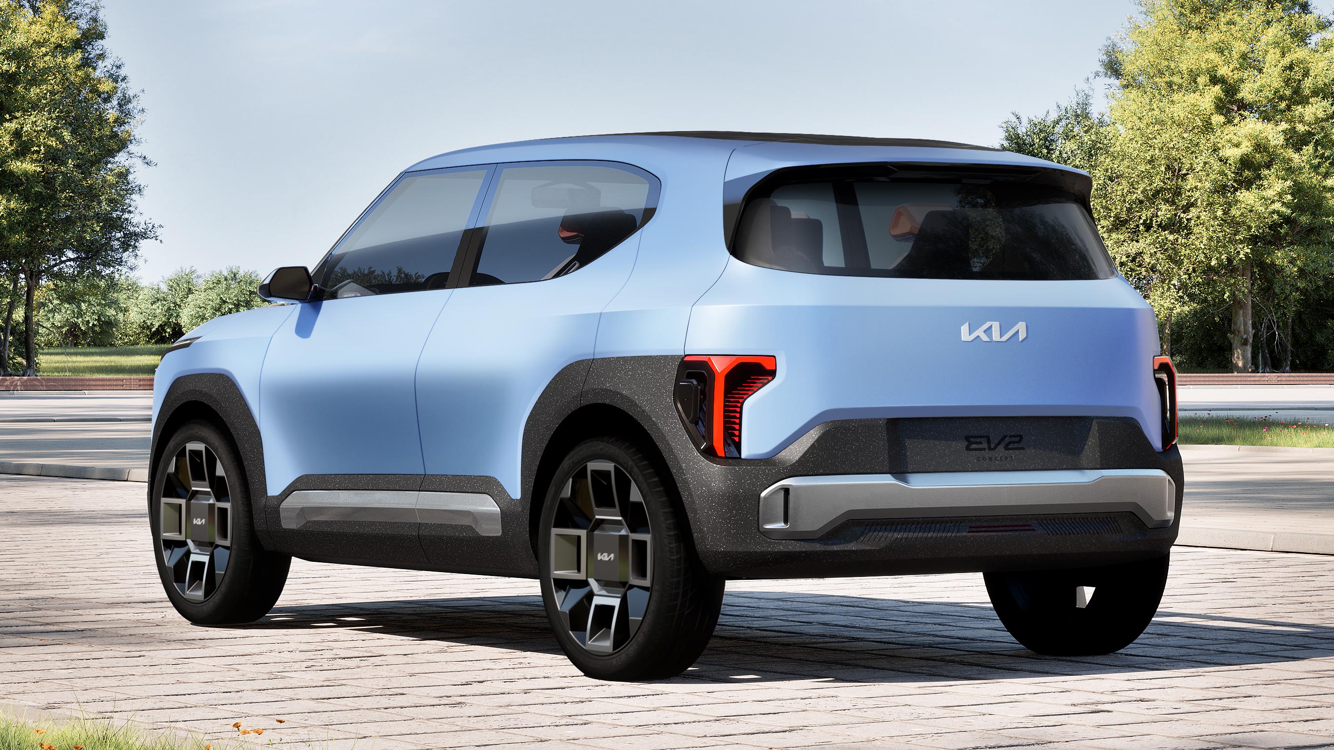 Kia’s Concept EV2 is a dinky electric SUV you can dine on the floor of ...