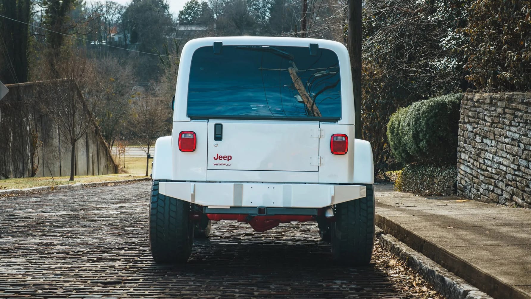 Good lord, this TJ Jeep Wrangler is powered by an 8.3-litre Viper V10 ...