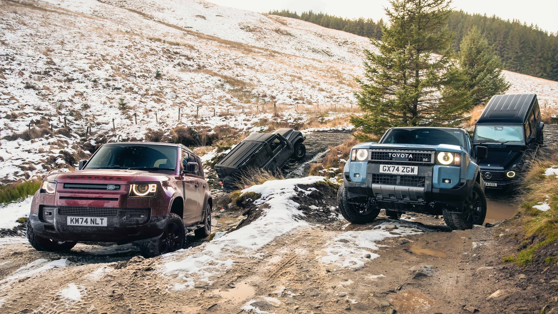 Land Bruisers: Mercedes G500 vs Land Rover Defender vs Ineos Grenadier ...