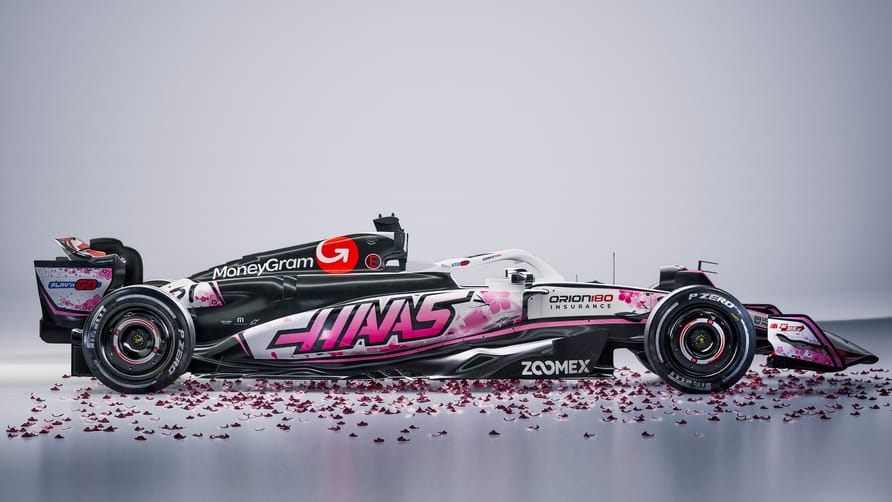Flower power: Haas adopts cherry blossom livery for Japanese GP | Top Gear