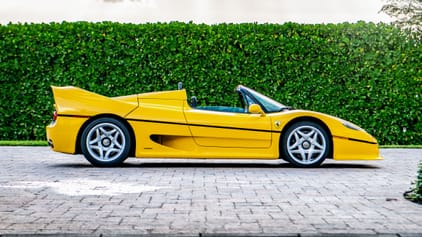 For sale: the rare, yellow, ex-Ralph Lauren Ferrari F50 that ...