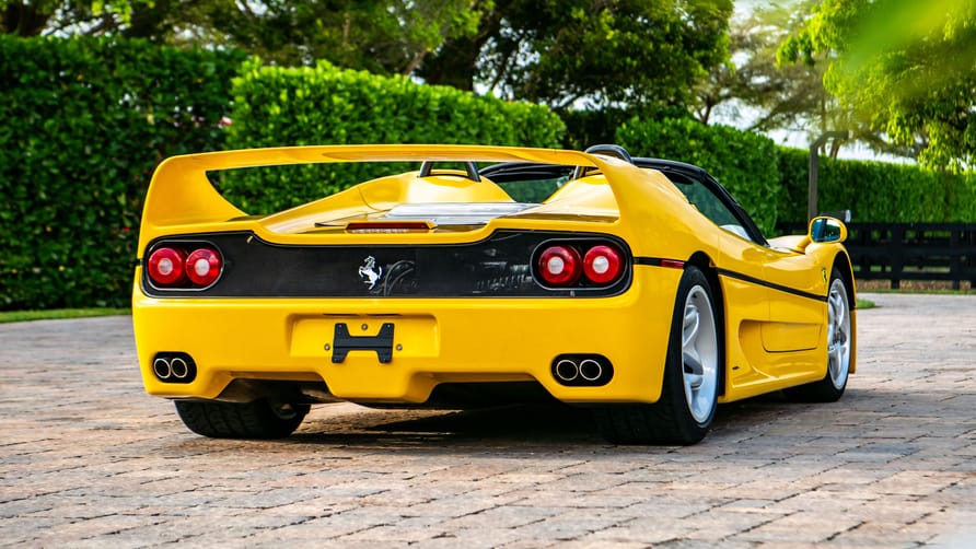 For sale: the rare, yellow, ex-Ralph Lauren Ferrari F50 that ...