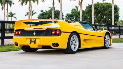 For sale: the rare, yellow, ex-Ralph Lauren Ferrari F50 that ...