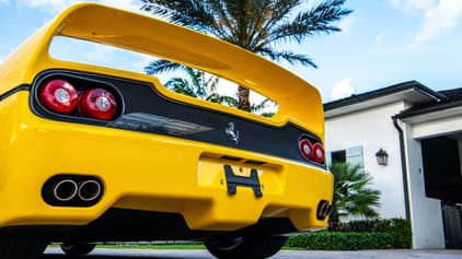 For sale: the rare, yellow, ex-Ralph Lauren Ferrari F50 that ...