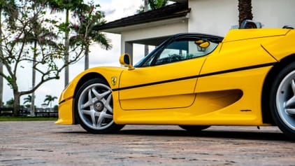 For sale: the rare, yellow, ex-Ralph Lauren Ferrari F50 that ...