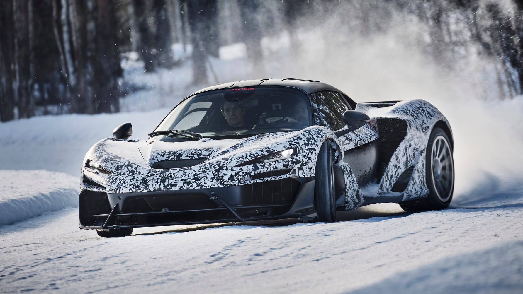 Check out the McLaren W1 doing big skids (sorry, important testing) on ...