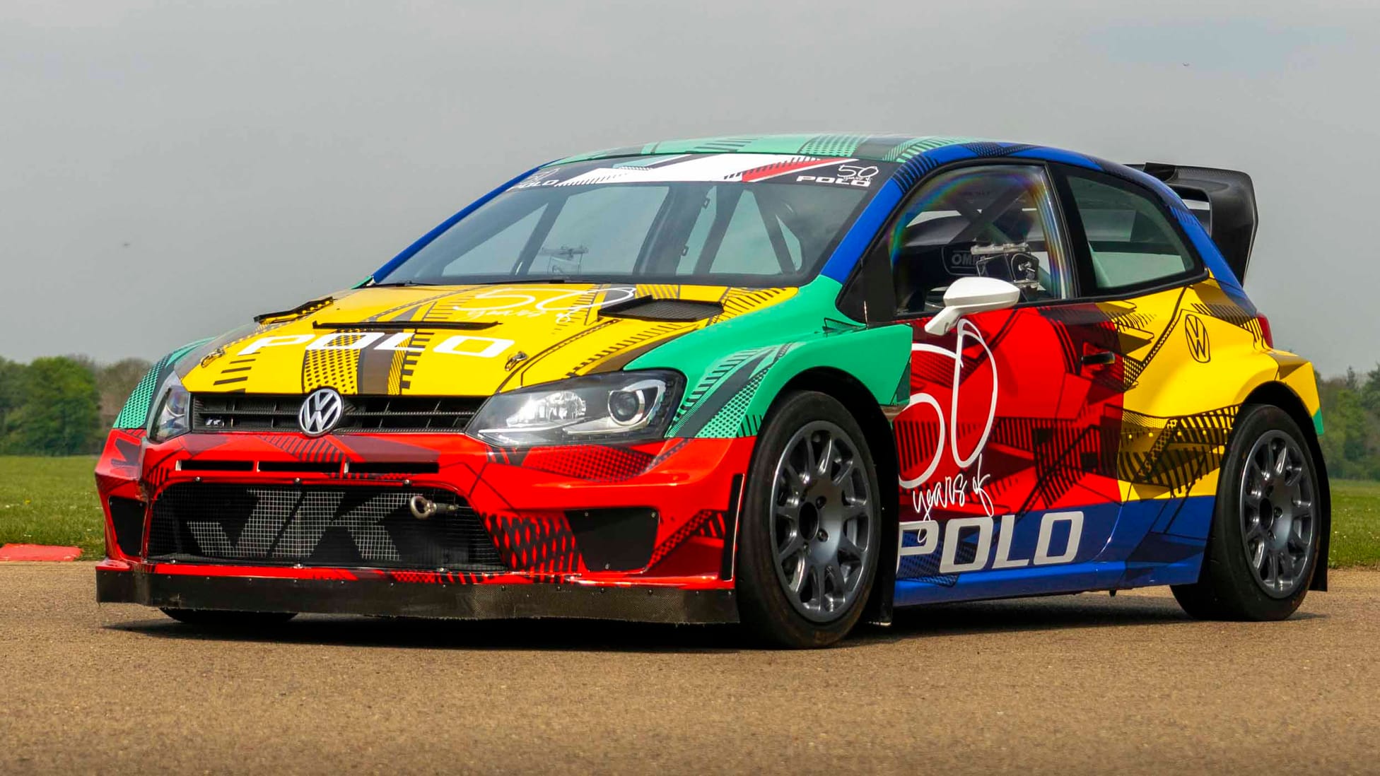 VW is celebrating 50 years of the Polo with this Harlequin-themed WRX car | Top Gear