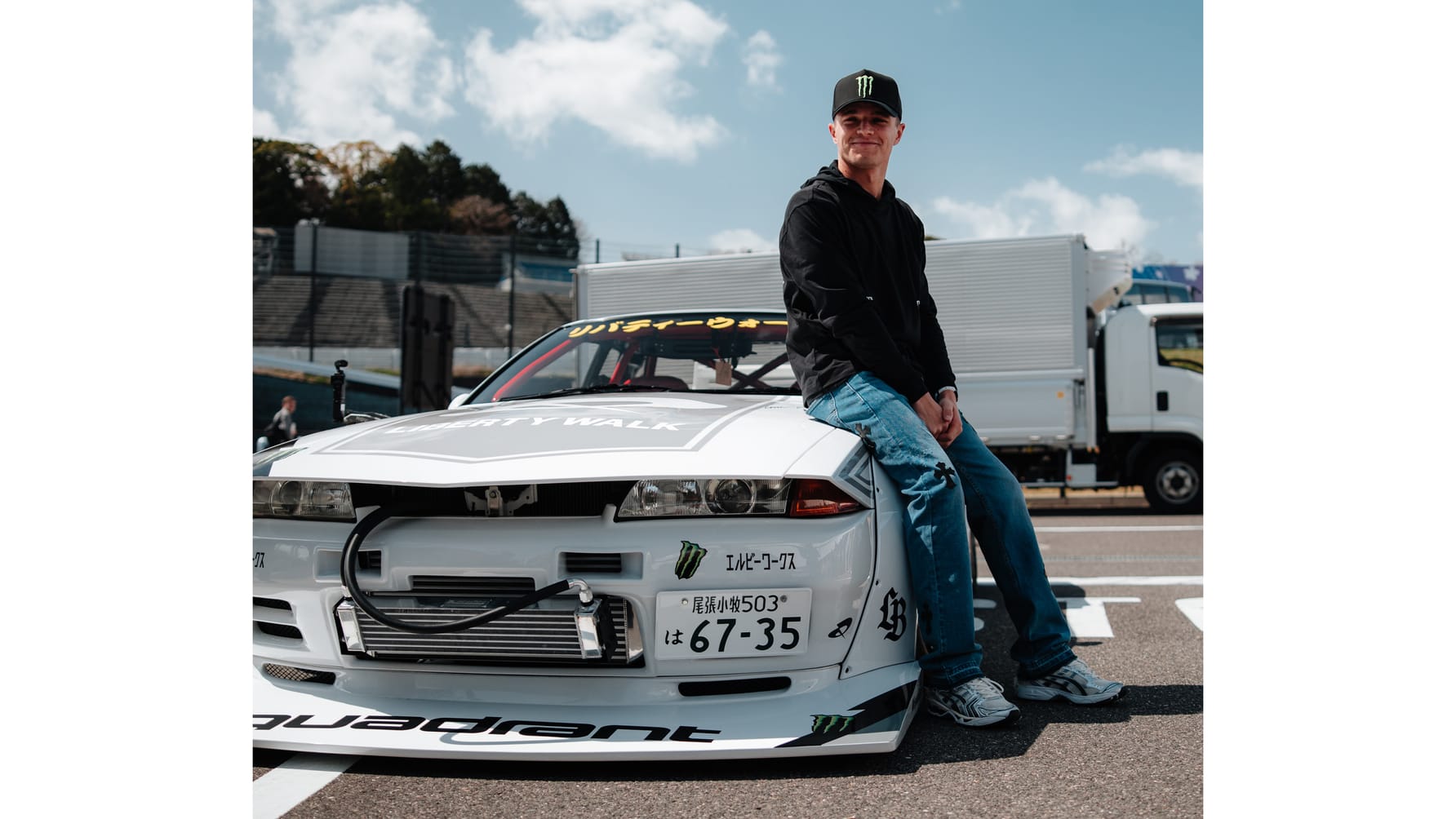 Lando Norris rocked up to the Japanese Grand Prix in a Liberty Walk R32 ...