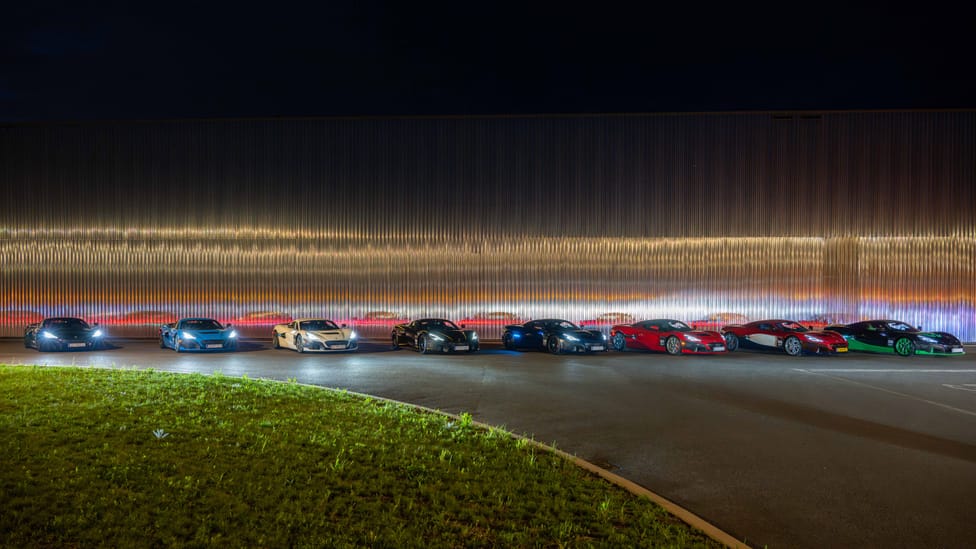 Here’s over 19,000bhp worth of Rimac lounging in a Roman amphitheatre ...