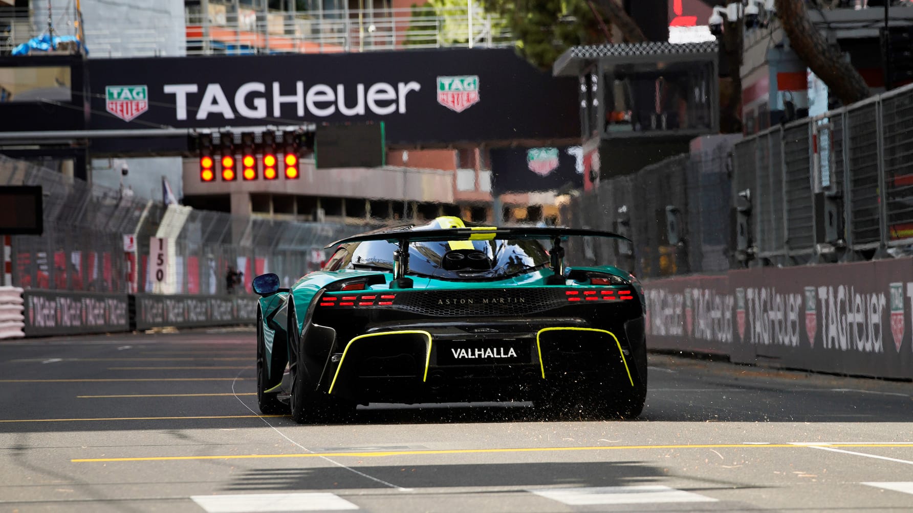 Watch Fernando Alonso rag the new Aston Valhalla around Monaco | Top Gear