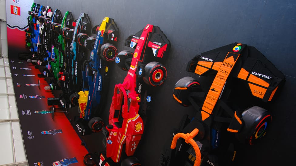 Lego’s built 10 functioning F1 cars for the Miami Grand Prix* | Top Gear