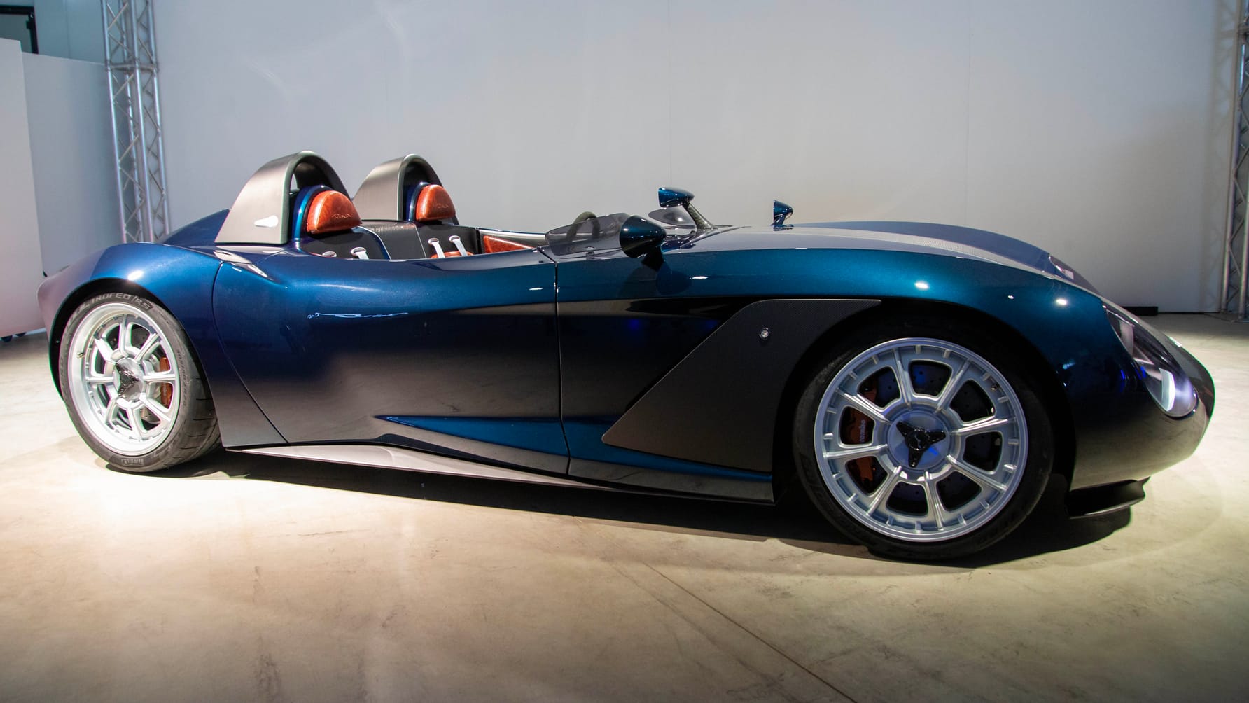 The AM Rina is a lightweight Italian speedster with a 500bhp American ...