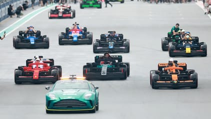 Lego’s built 10 functioning F1 cars for the Miami Grand Prix* | Top Gear