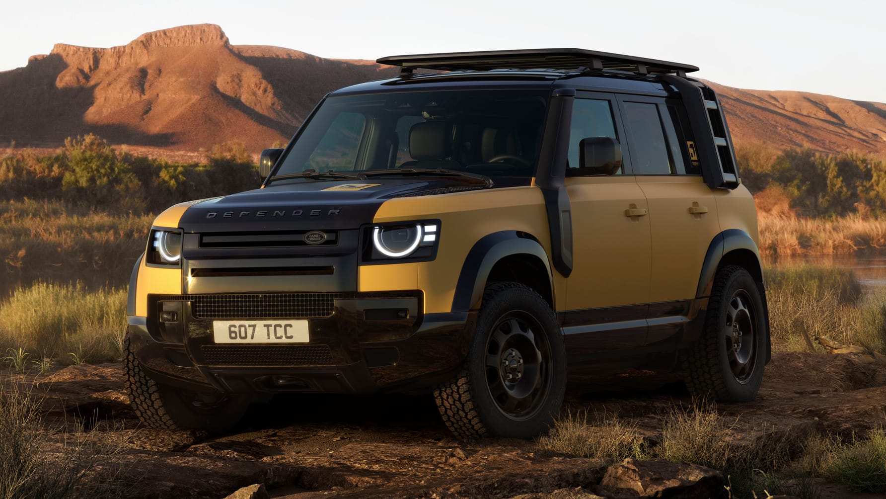 The new Defender 110 Trophy Edition can scale mountains in yellow or ...