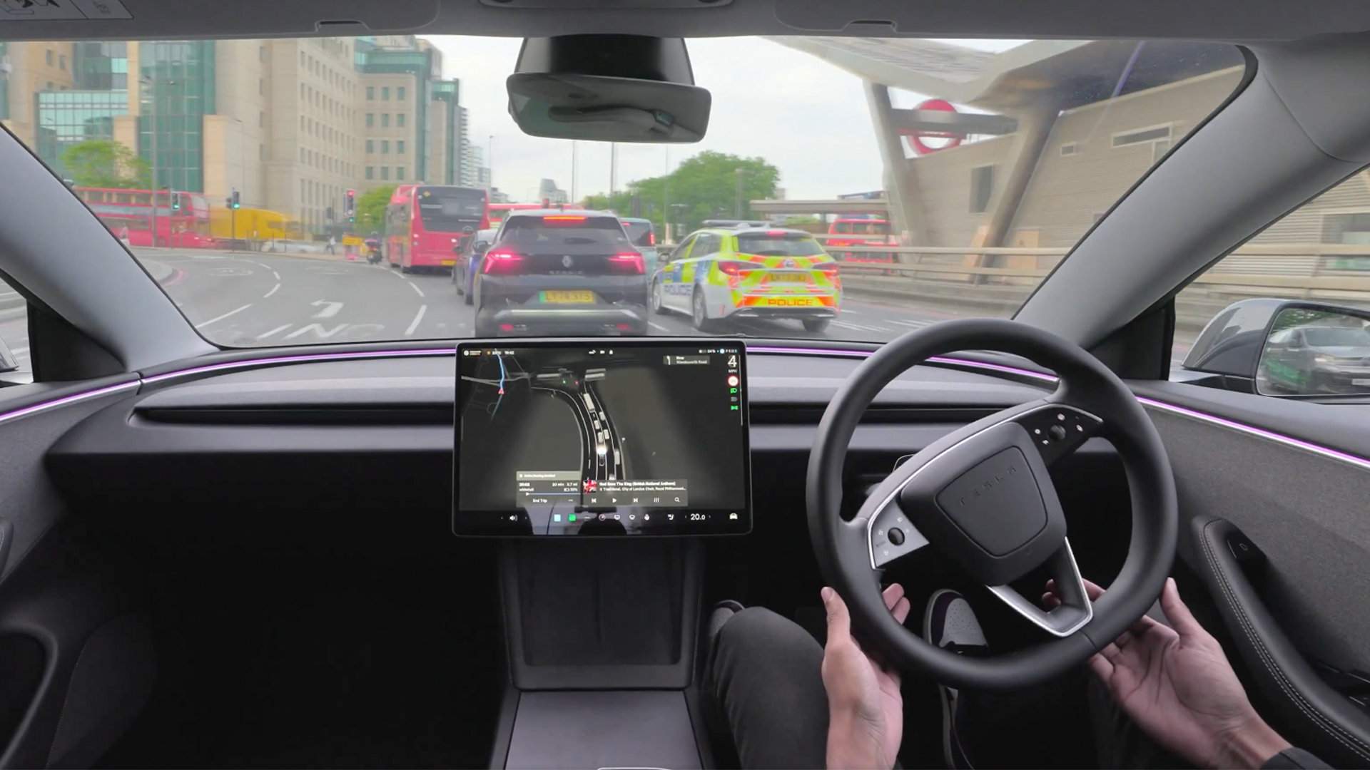 A Tesla Model 3 has driven itself around a 'Magic Roundabout' in the UK ... A Tesla Model 3 has driven itself around a 'Magic Roundabout' in the UK ...