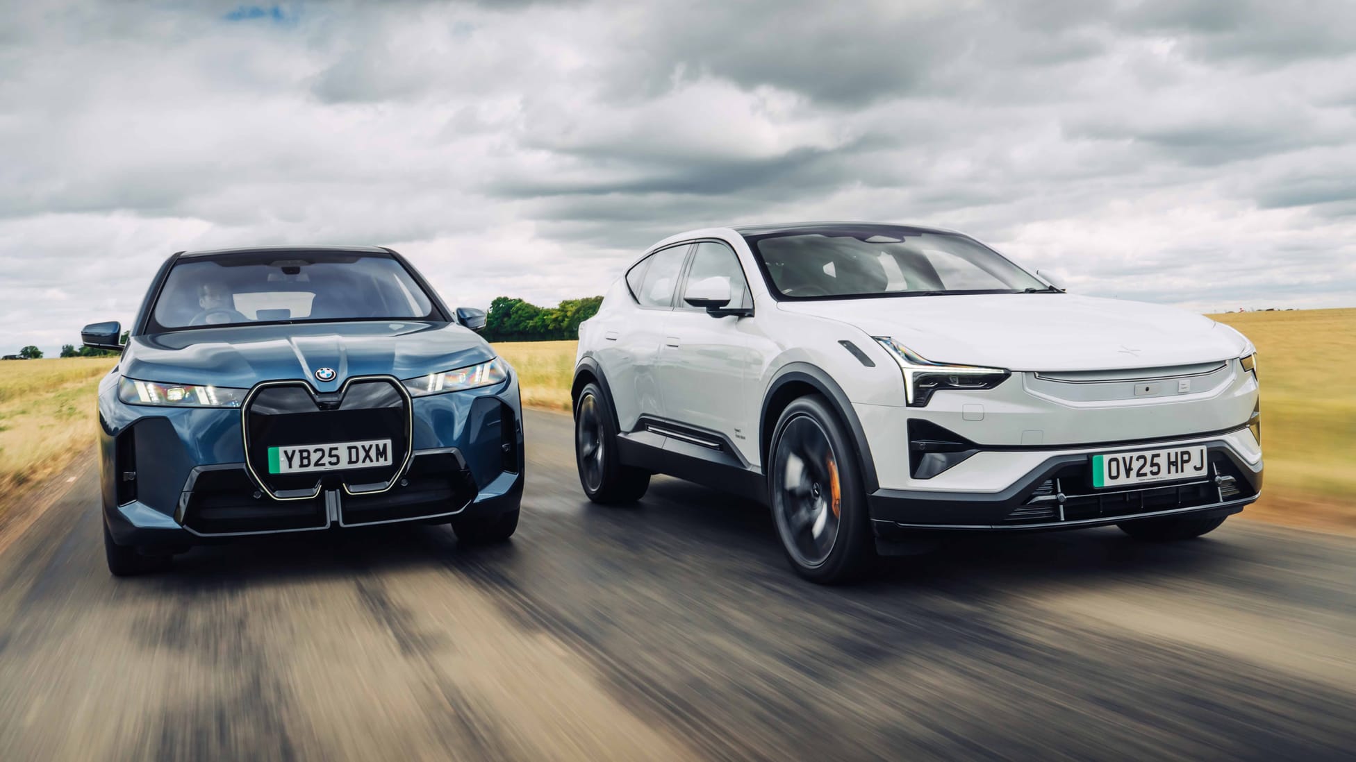 BMW iX vs Polestar 3: battle of the posh electric SUVs | Top Gear
