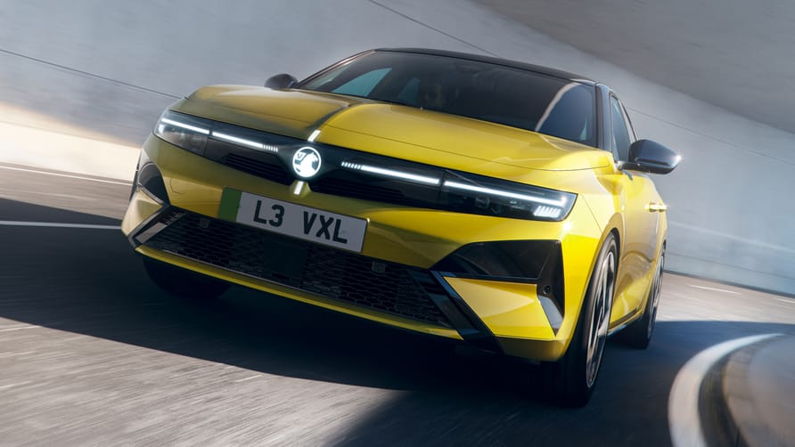 The refreshed Vauxhall Astra gets more e-range and an illuminated ...