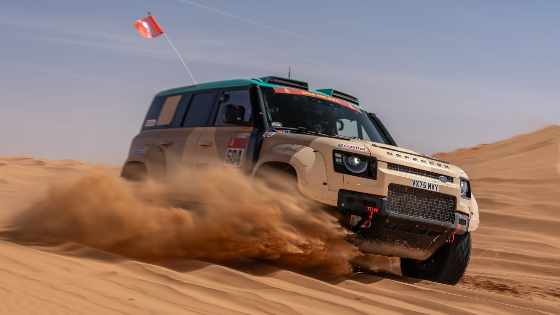 Defender is top of the class halfway through the Dakar Rally | Top Gear