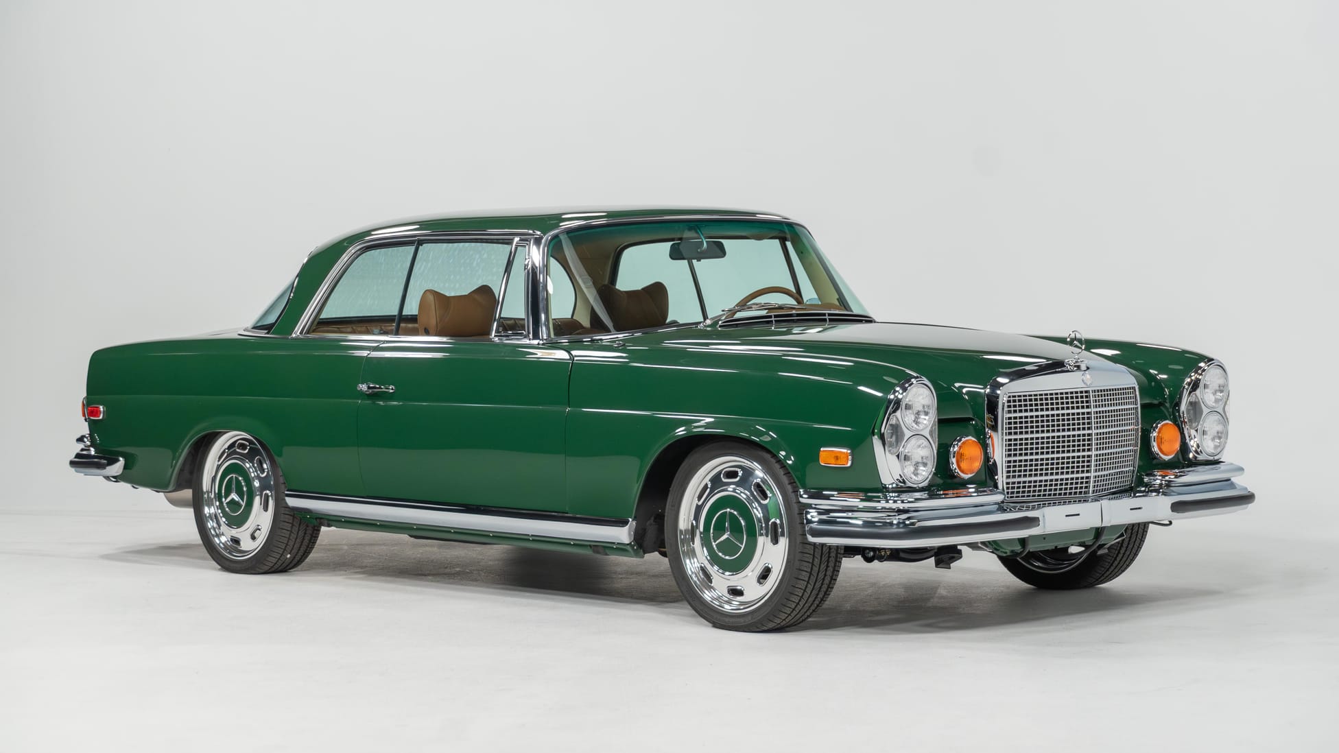 This glorious old Mercedes 280SE has been filled with a 5.4-litre AMG ...