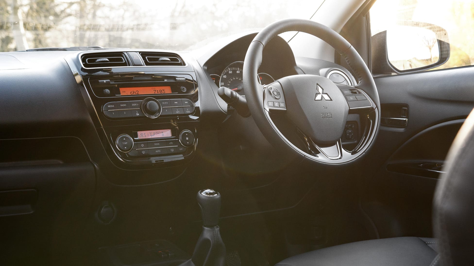 Mitsubishi Mirage Interior Layout & Technology | Top Gear