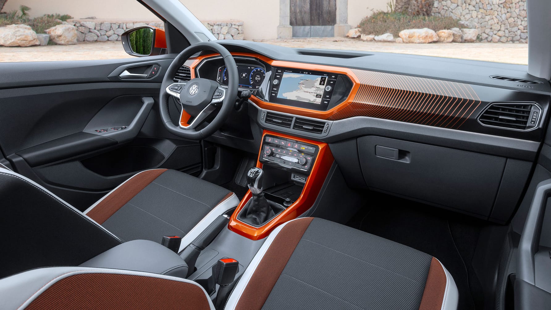 Volkswagen T-Cross Interior Layout & Technology | Top Gear