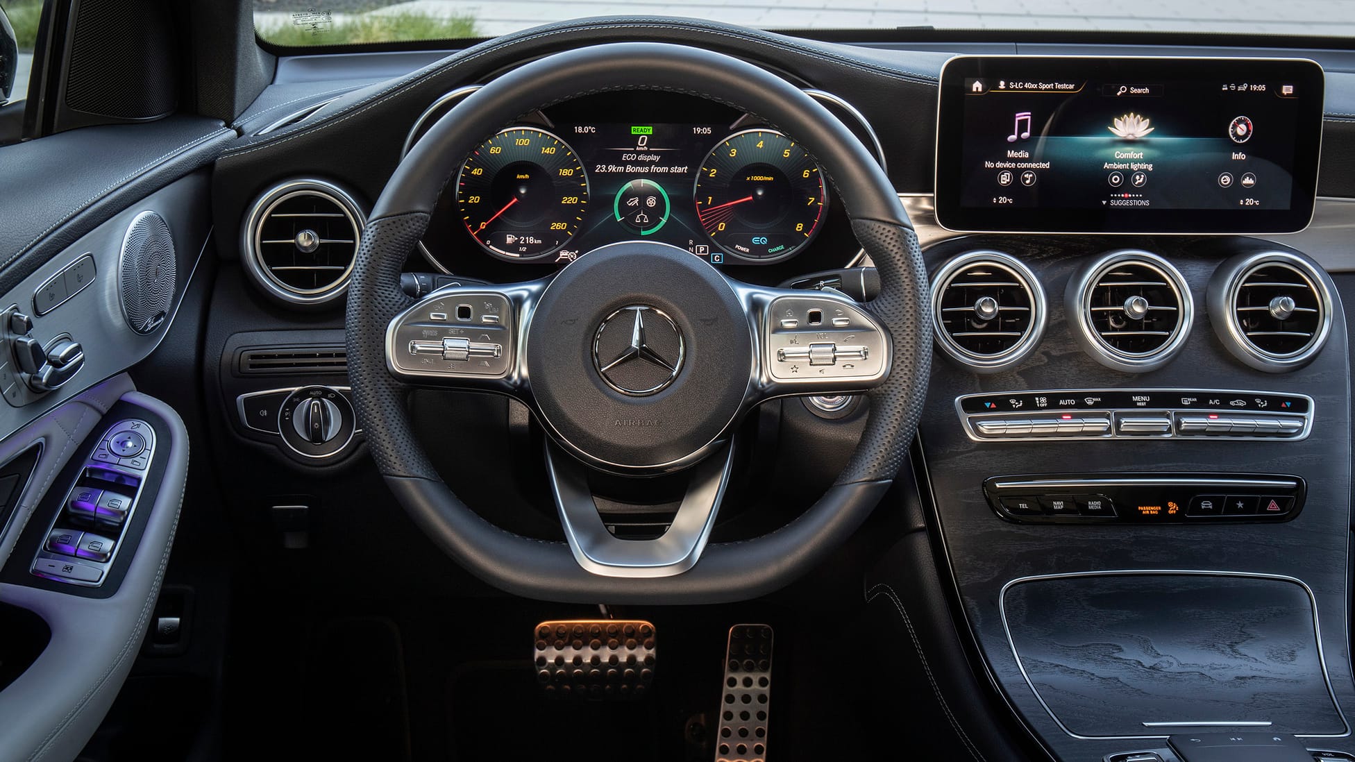 Mercedes-Benz GLC Coupe Interior Layout & Technology | Top Gear