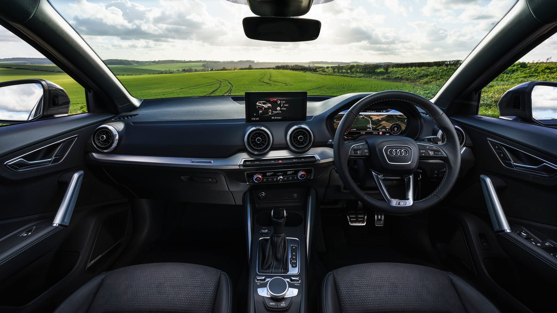 Audi Q2 Interior Layout & Technology | Top Gear