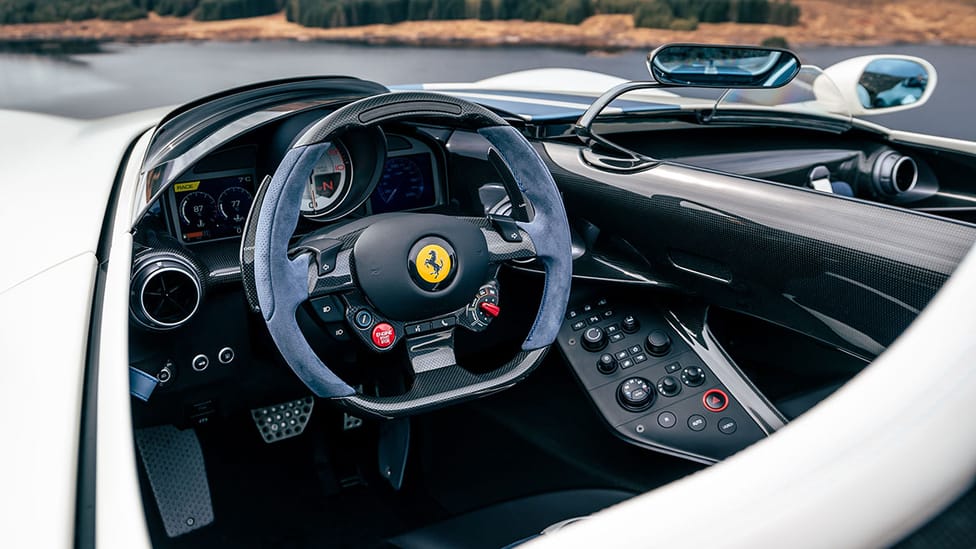 Ferrari Monza Interior Layout & Technology | Top Gear