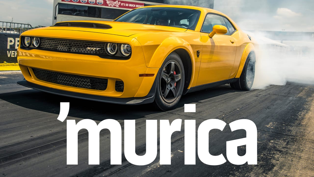 Popping wheelies in Dodge's 840bhp Demon | Top Gear