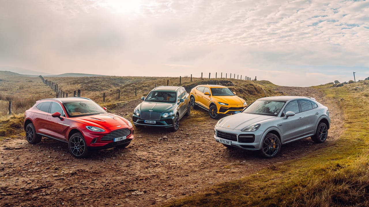 Aston Martin DBX vs Bentley Bentayga vs Lamborghini Urus vs Porsche Cayenne | Top Gear