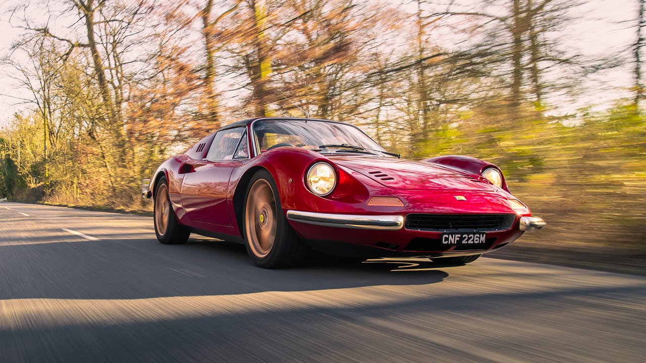 Driving a Ferrari Dino restomod... with a V8 engine | Top Gear