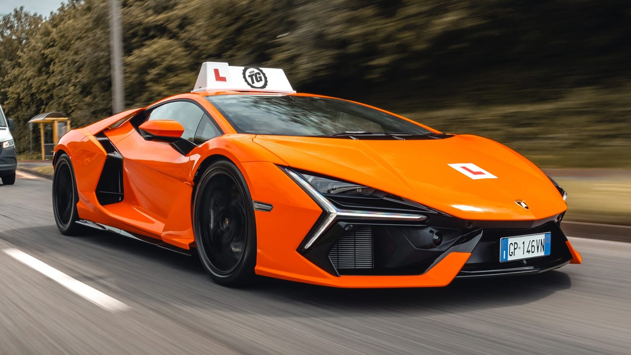 Mirror, signal, manoeuvre: taking a driving test... in a Lamborghini ...