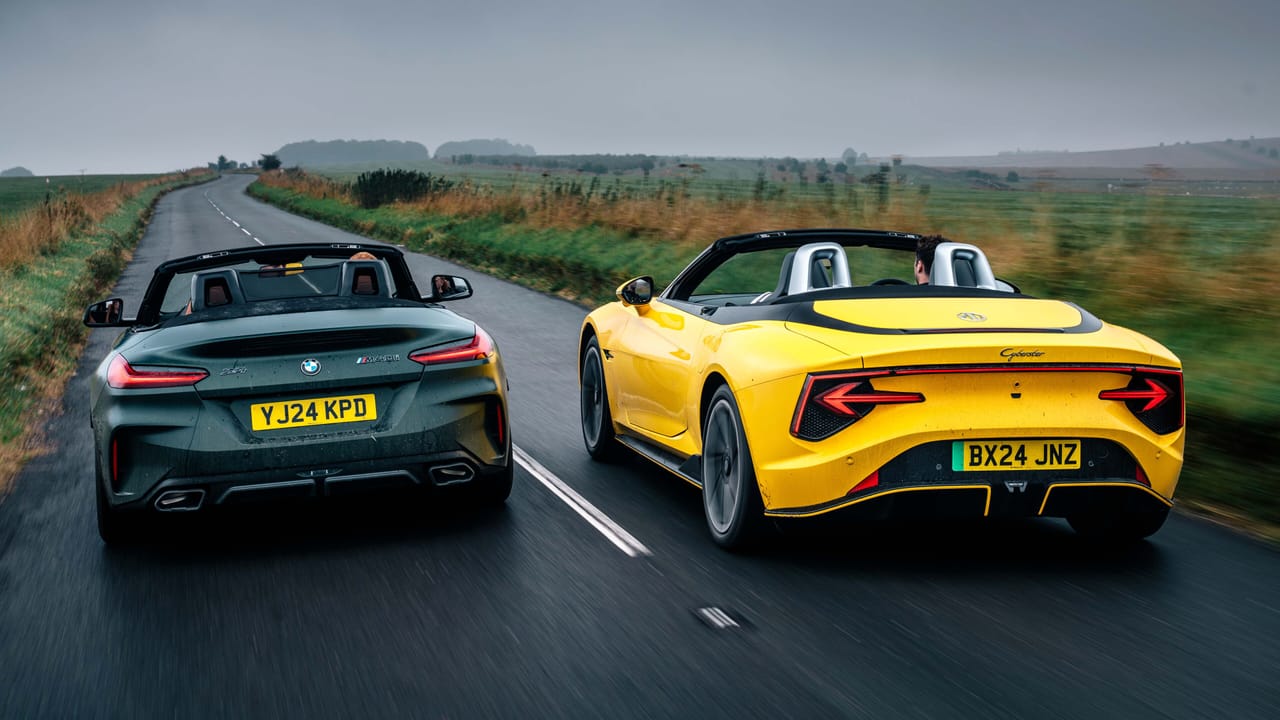 Petrol vs electric: can the MG Cyberster displace the BMW Z4? | Top Gear