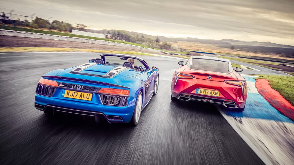 Speed Week 2017: R8 Plus Spyder vs Lexus LC500 | Top Gear