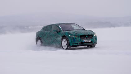 Driving the Jaguar I-Pace prototype on ice | Top Gear