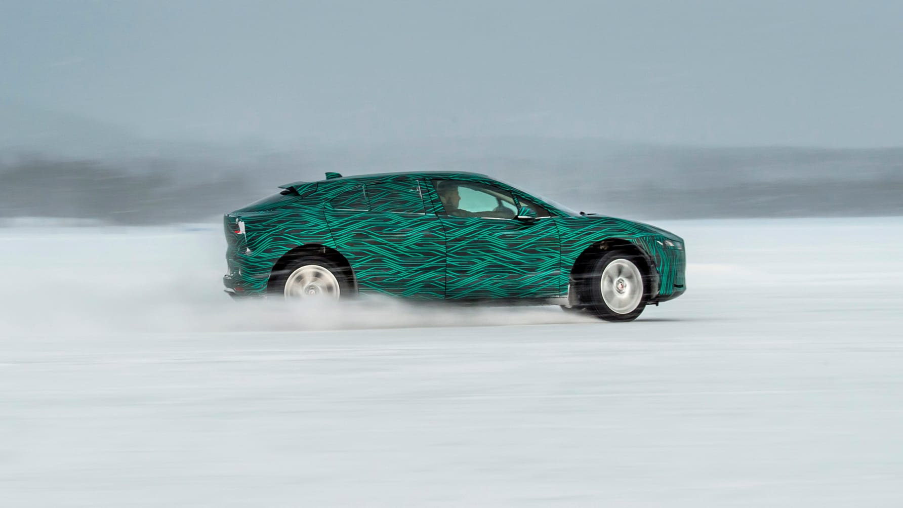 Driving the Jaguar I-Pace prototype on ice | Top Gear