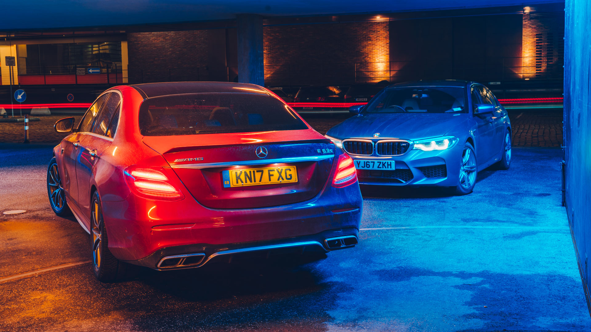 BMW M5 vs Mercedes E63 AMG: 1,200bhp saloon slugfest | Top Gear