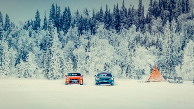 TG on ice: Nissan GT-R vs Tesla Model S P100D | Top Gear