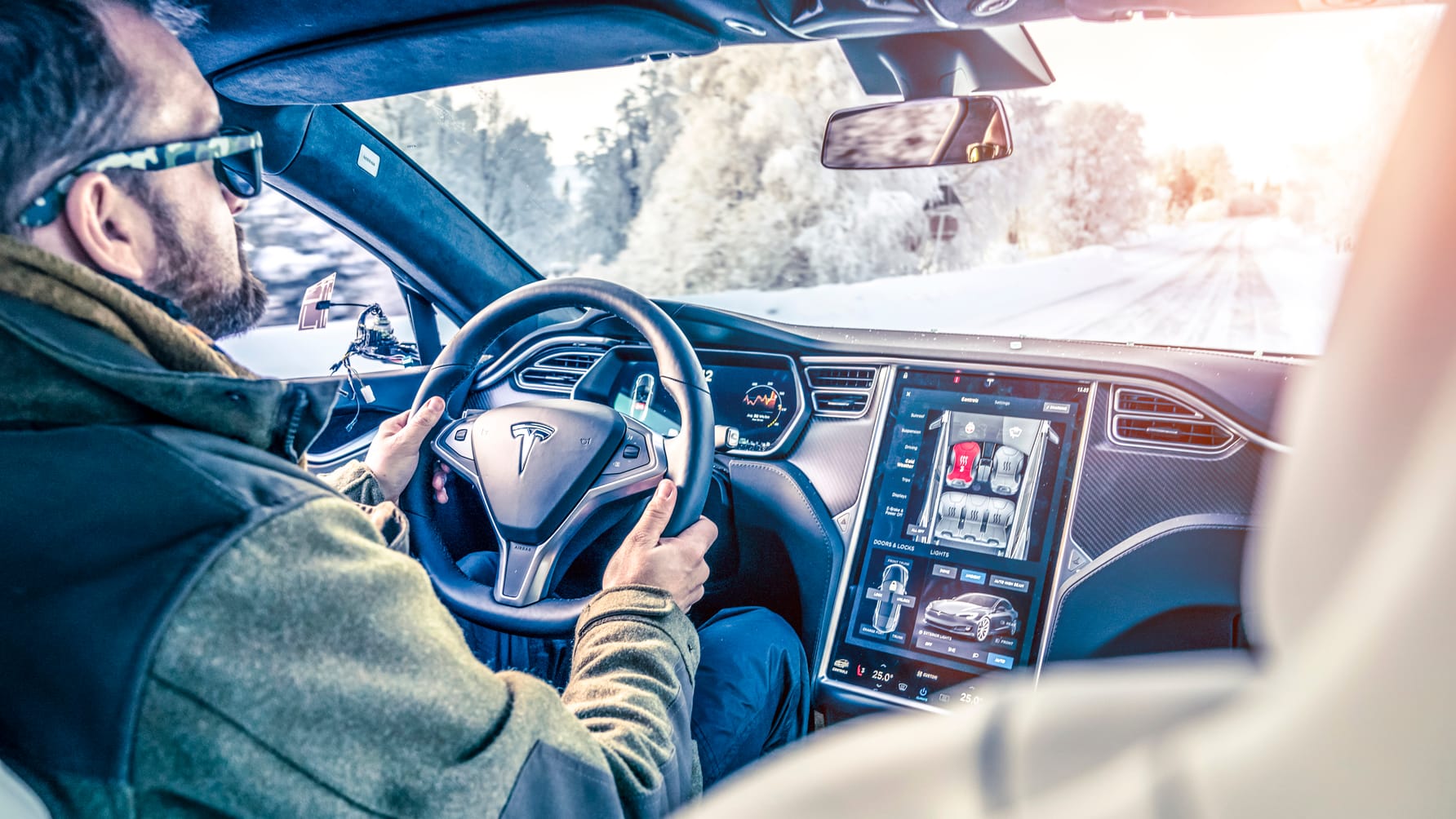 Top Gear on ice: Tesla Model S vs... an elk | Top Gear