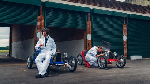 World's best toy car? £55k Bugatti Baby II driven (and raced) | Top Gear