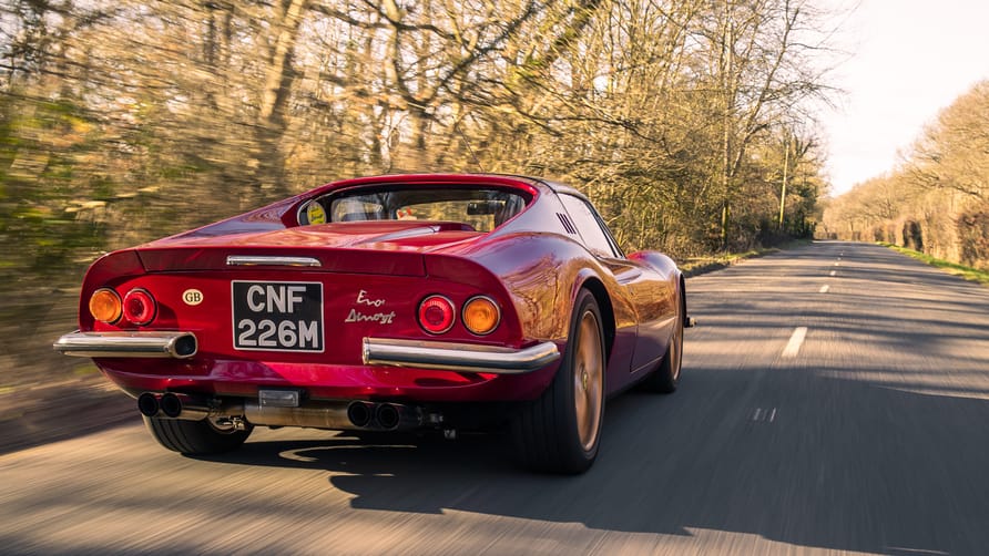 Driving a Ferrari Dino restomod... with a V8 engine | Top Gear