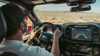 The Rap Pack: long jumps in a Ford F-150 Raptor and Bronco Raptor | Top ...