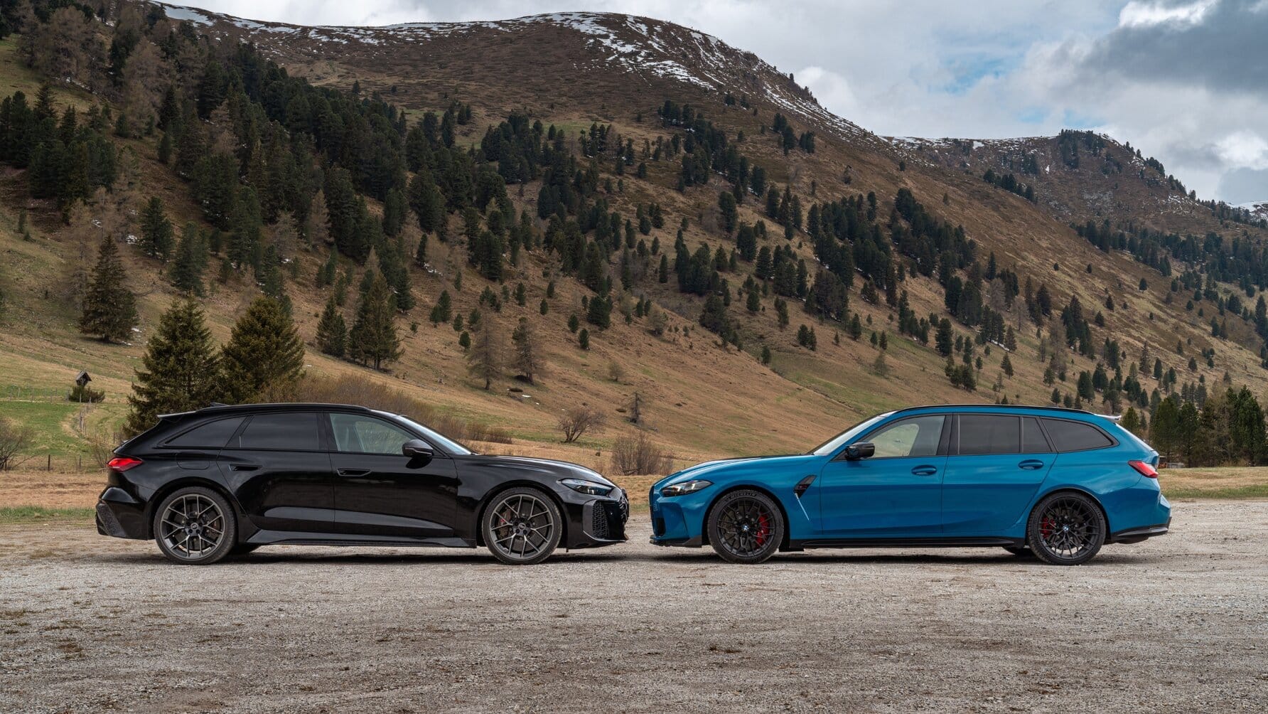 World exclusive: new Audi RS5 Avant vs BMW M3 CS Touring | Top Gear