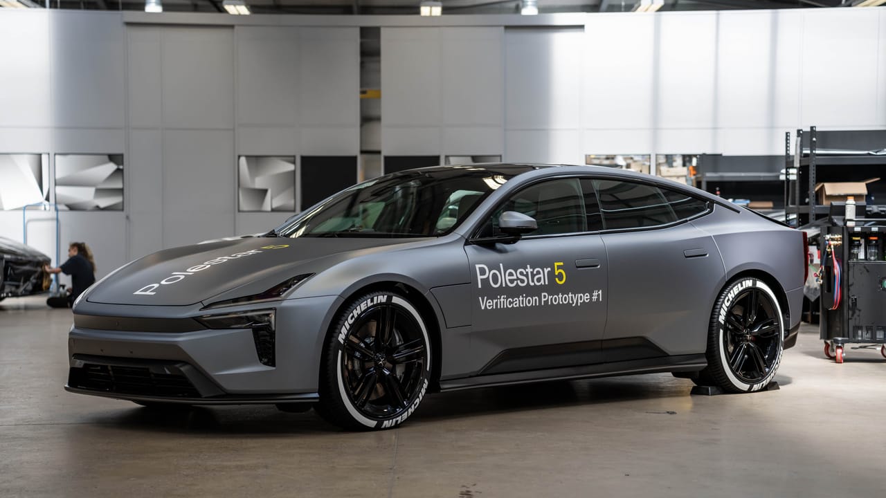 Polestar 5: a sideways passenger ride in the prototype four-door GT ...