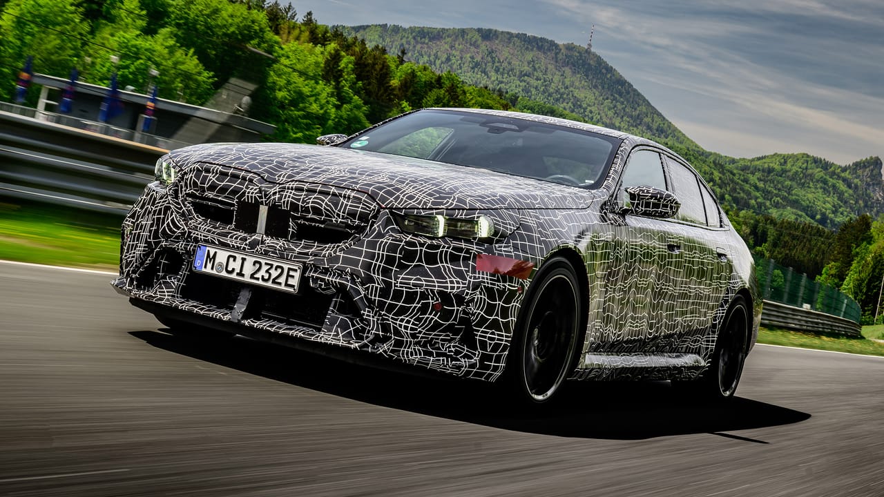 BMW M5 prototype review: what’s the 717bhp M5 PHEV like on track? Reviews 2026 | Top Gear