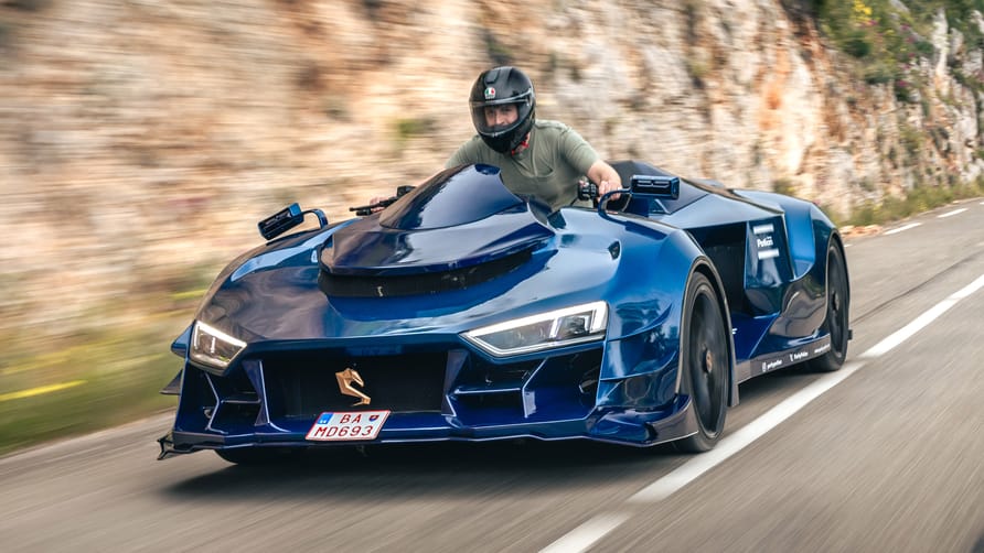 Engler Desat review: V10-engined quad bike driven... or should that be ...