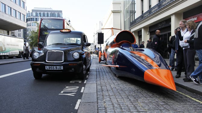 1,000mph* SSC jet car hits London | Top Gear