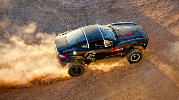 Hanging with the homemade Baja Racer